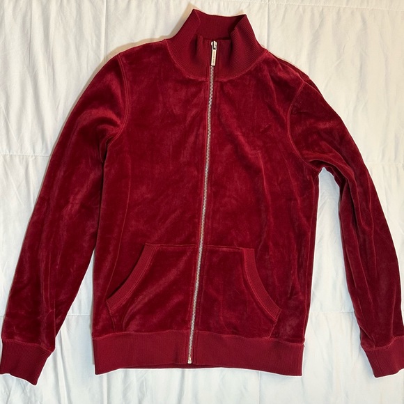 Michael Kors | Jackets & Coats | Michael Kors Red Velour Jacket Small ...